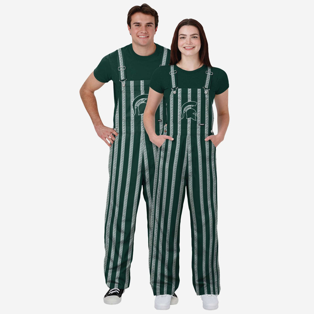 Michigan State Spartans Womens Sideline Spirit Bib Overalls FOCO