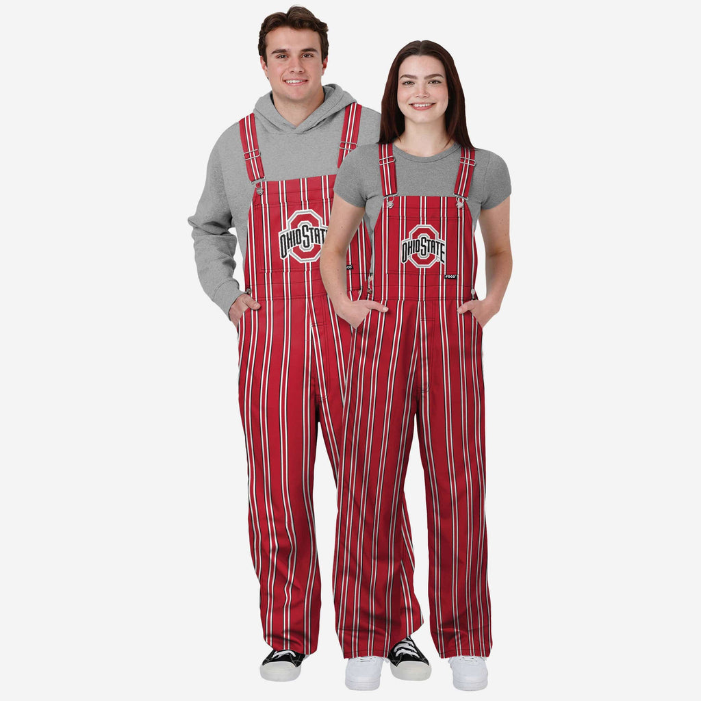 Ohio State Buckeyes Womens Sideline Spirit Bib Overalls FOCO