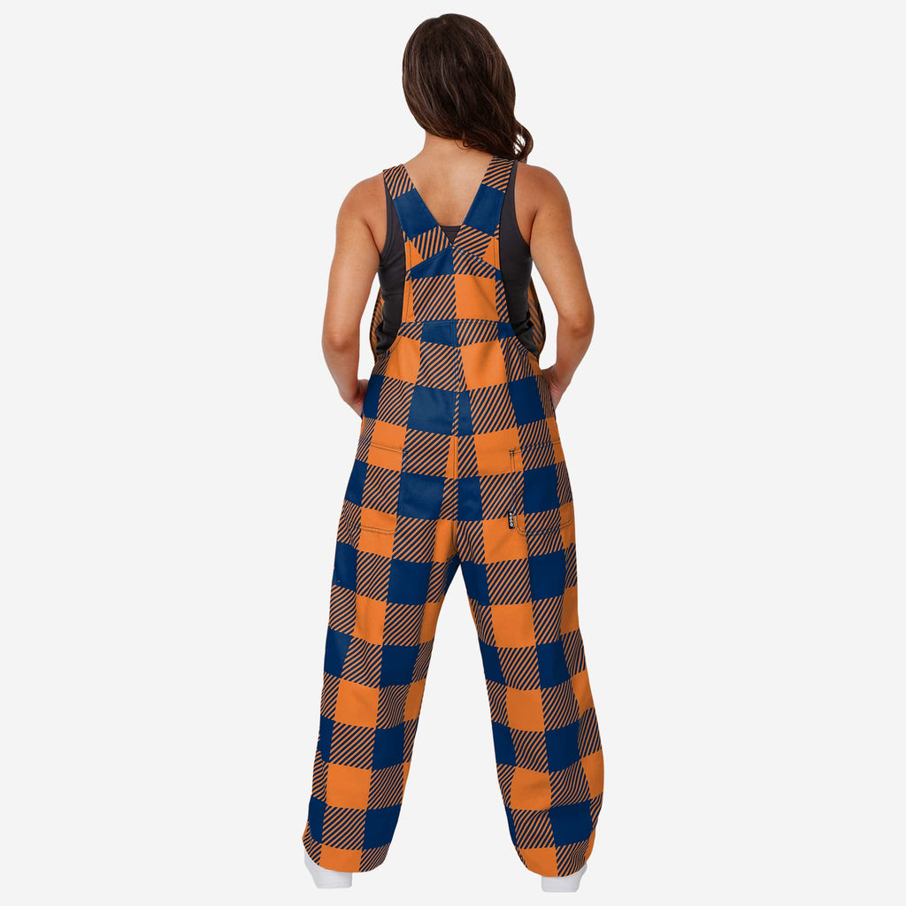 Denver Broncos Womens Plaid Bib Overalls FOCO