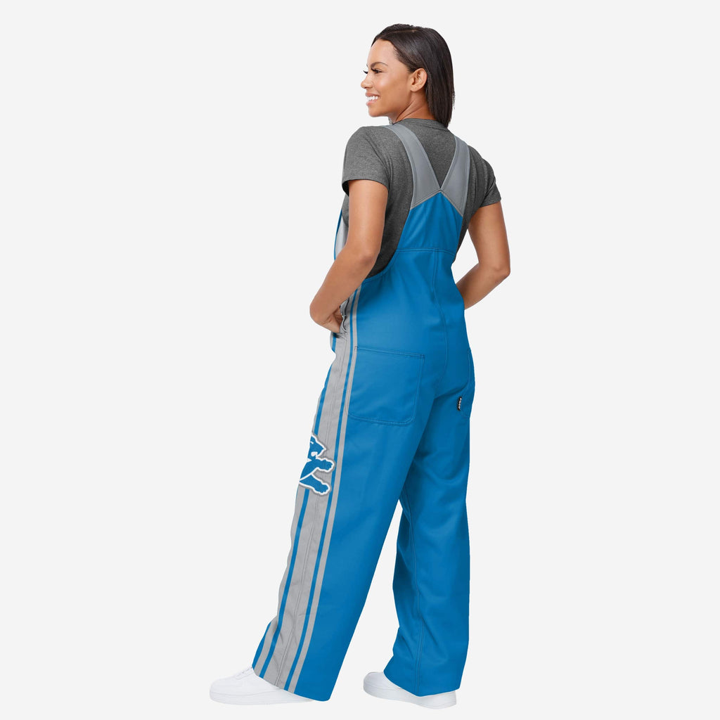Detroit Lions Womens Team Stripe Bib Overalls FOCO