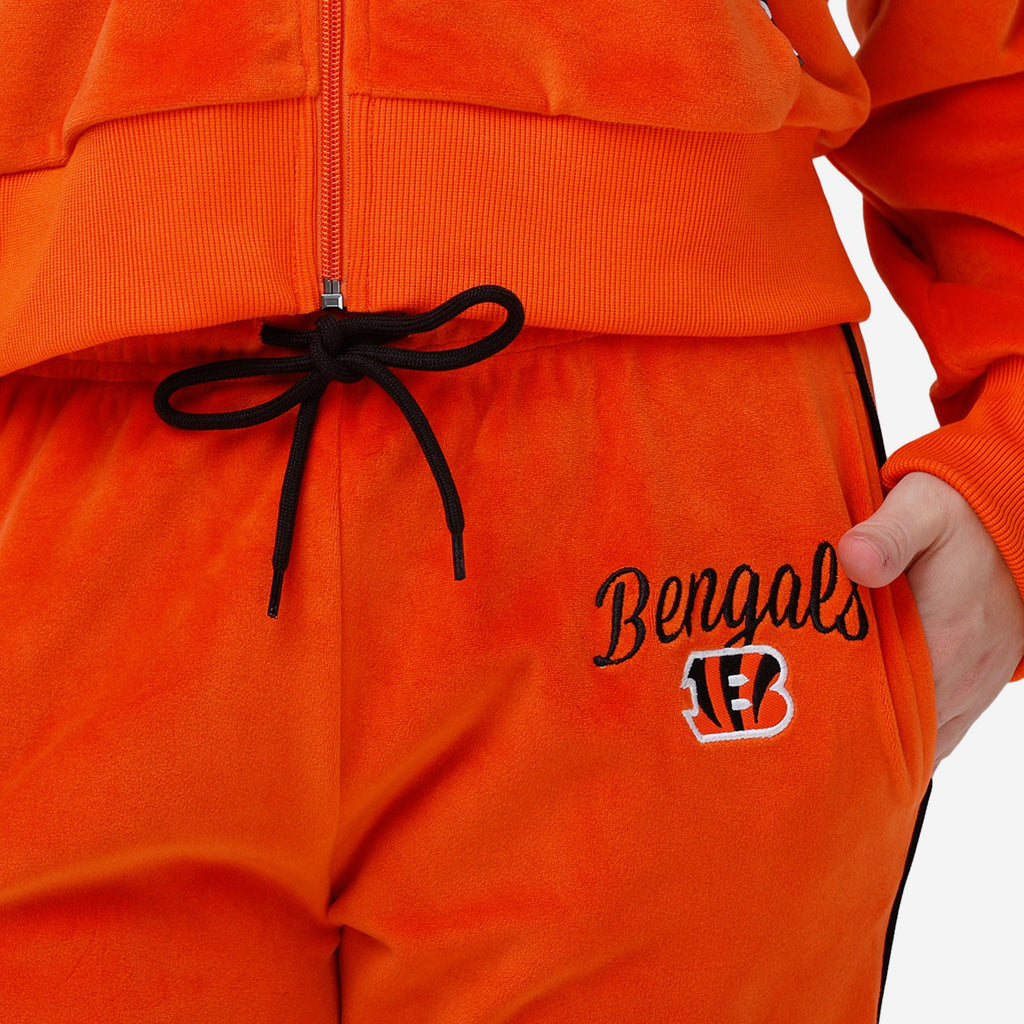 Cincinnati Bengals Womens Orange Velour Pants FOCO