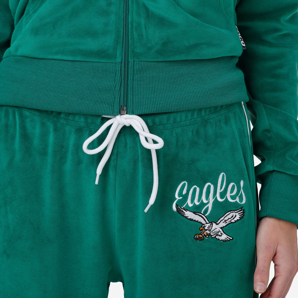 Philadelphia Eagles Womens Kelly Green Velour Pants FOCO