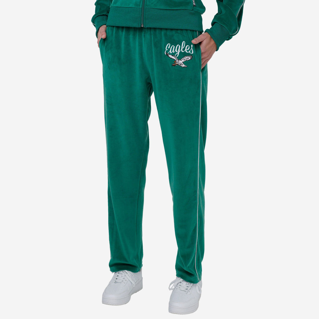 Philadelphia Eagles Womens Kelly Green Velour Pants FOCO