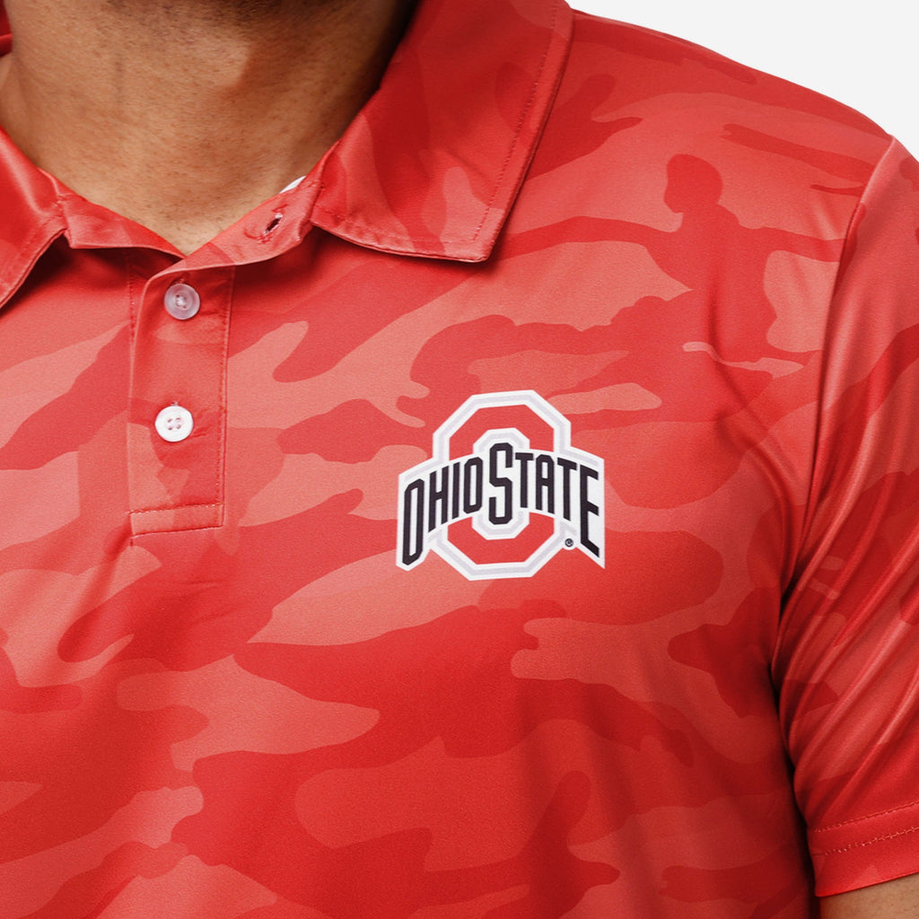 Ohio State Buckeyes Color Camo Polyester Polo FOCO