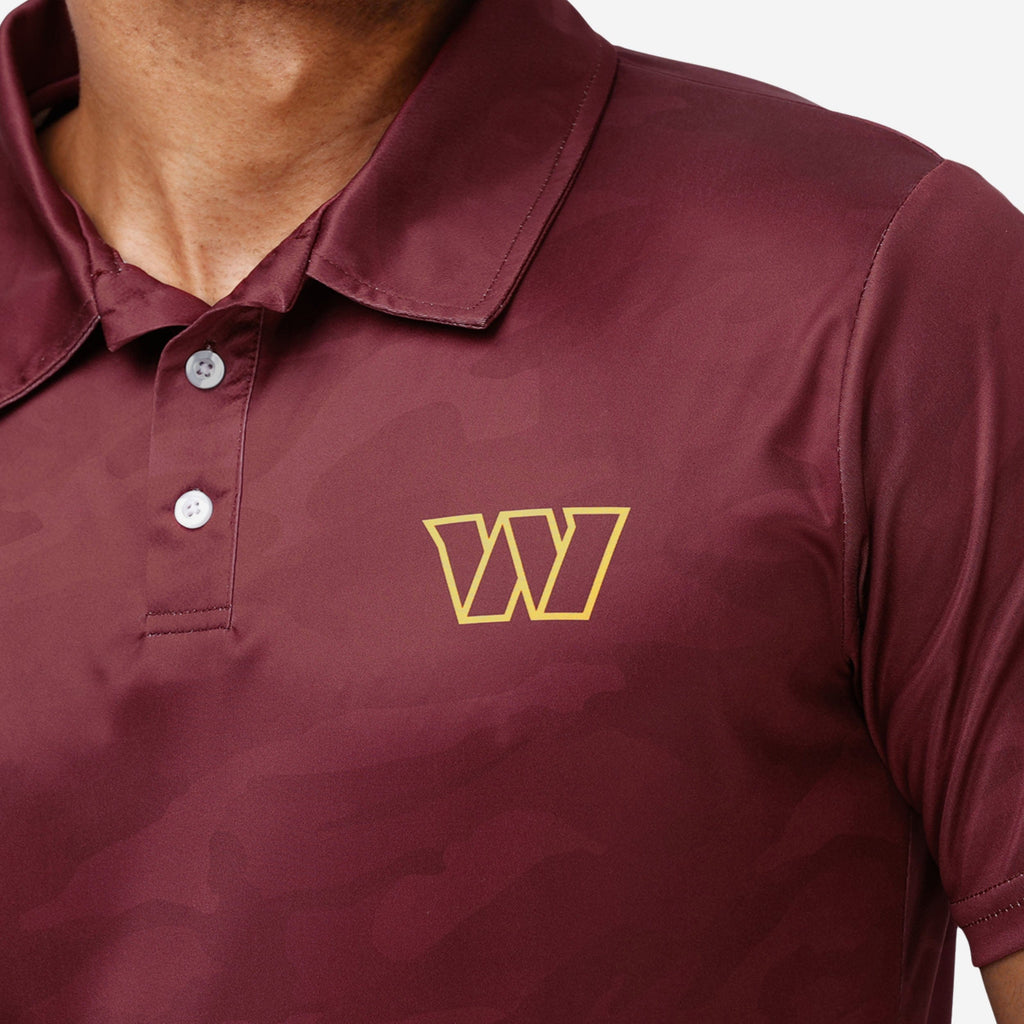 Washington Commanders Color Camo Polyester Polo FOCO