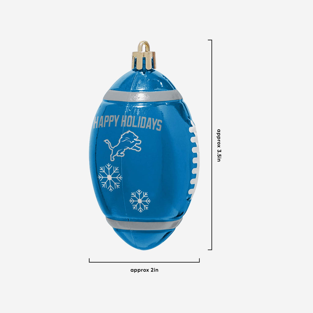 Detroit Lions 12 Pack Football Ornament Set FOCO