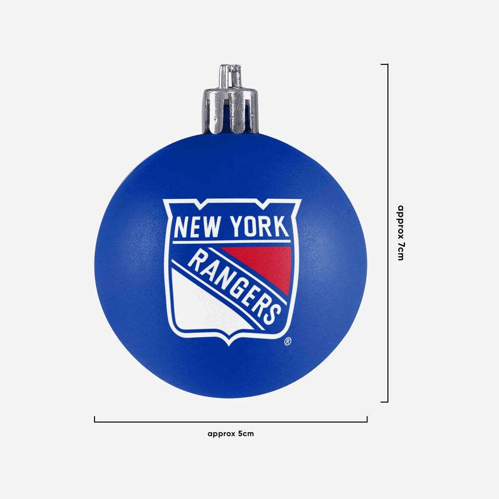 New York Rangers 12 Pack Ball Ornament Set FOCO