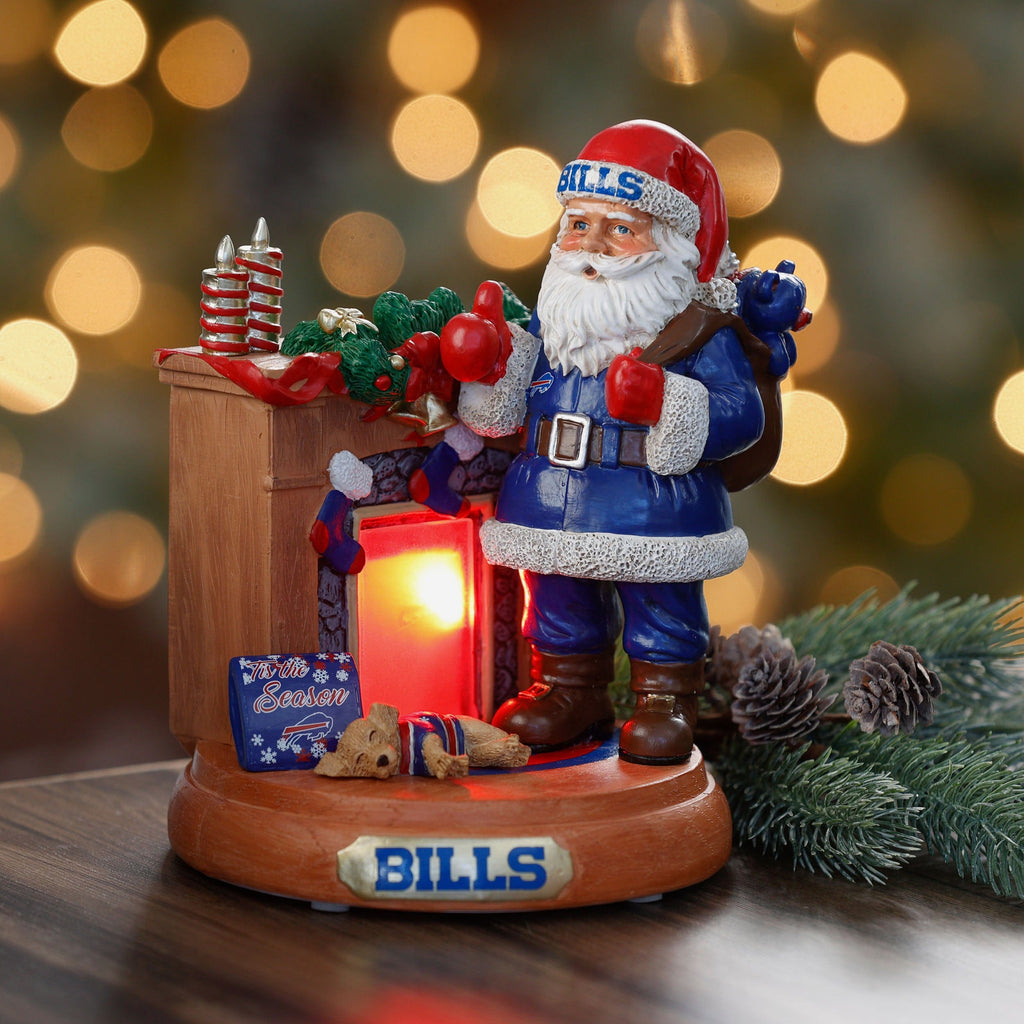 Buffalo Bills Santa Fireplace Figurine FOCO