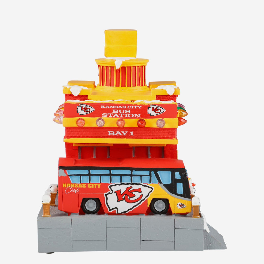 Kansas City Chiefs Light Up Resin Team Bus Station FOCO