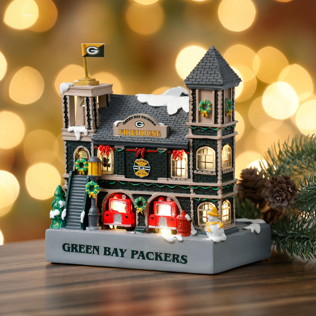 Green Bay Packers Light Up Resin Team Firehouse FOCO