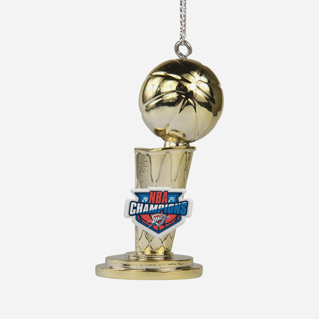 Oklahoma City Thunder 2025 NBA Champions Trophy Ornament FOCO