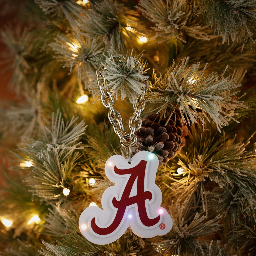 Alabama Crimson Tide Big Logo Light Up Chain Ornament FOCO