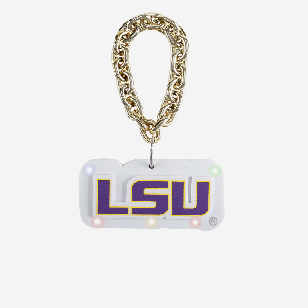 LSU Tigers Big Logo Light Up Chain Ornament FOCO