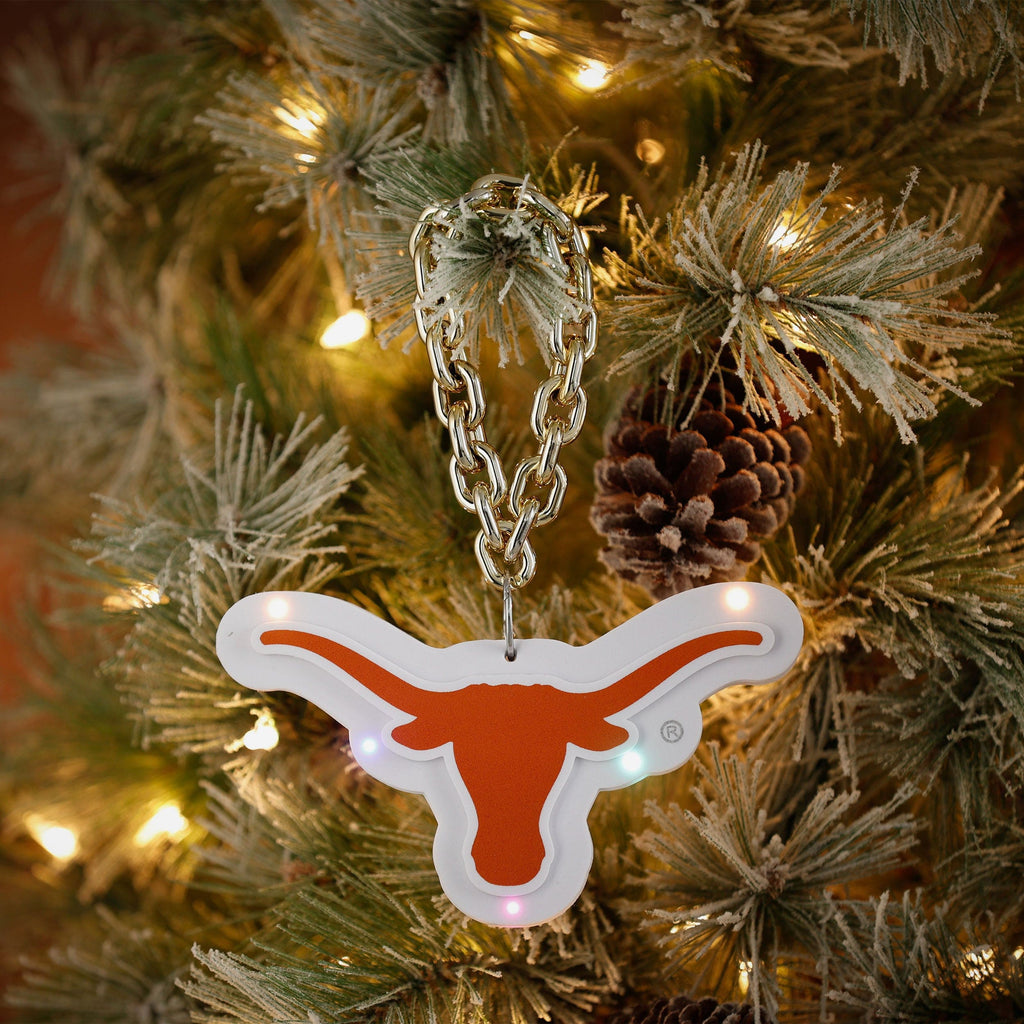 Texas Longhorns Big Logo Light Up Chain Ornament FOCO