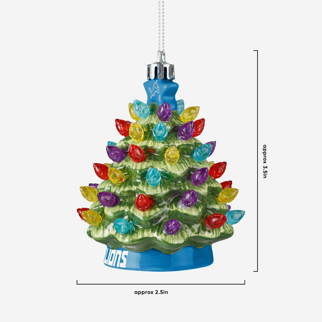 Detroit Lions Ceramic Tree Ornament FOCO