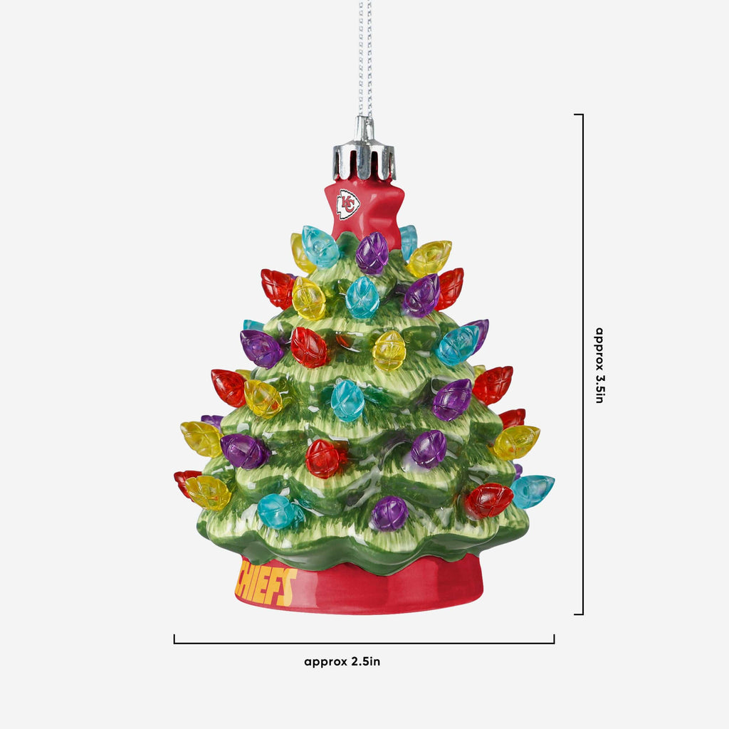 Kansas City Chiefs Ceramic Tree Ornament FOCO