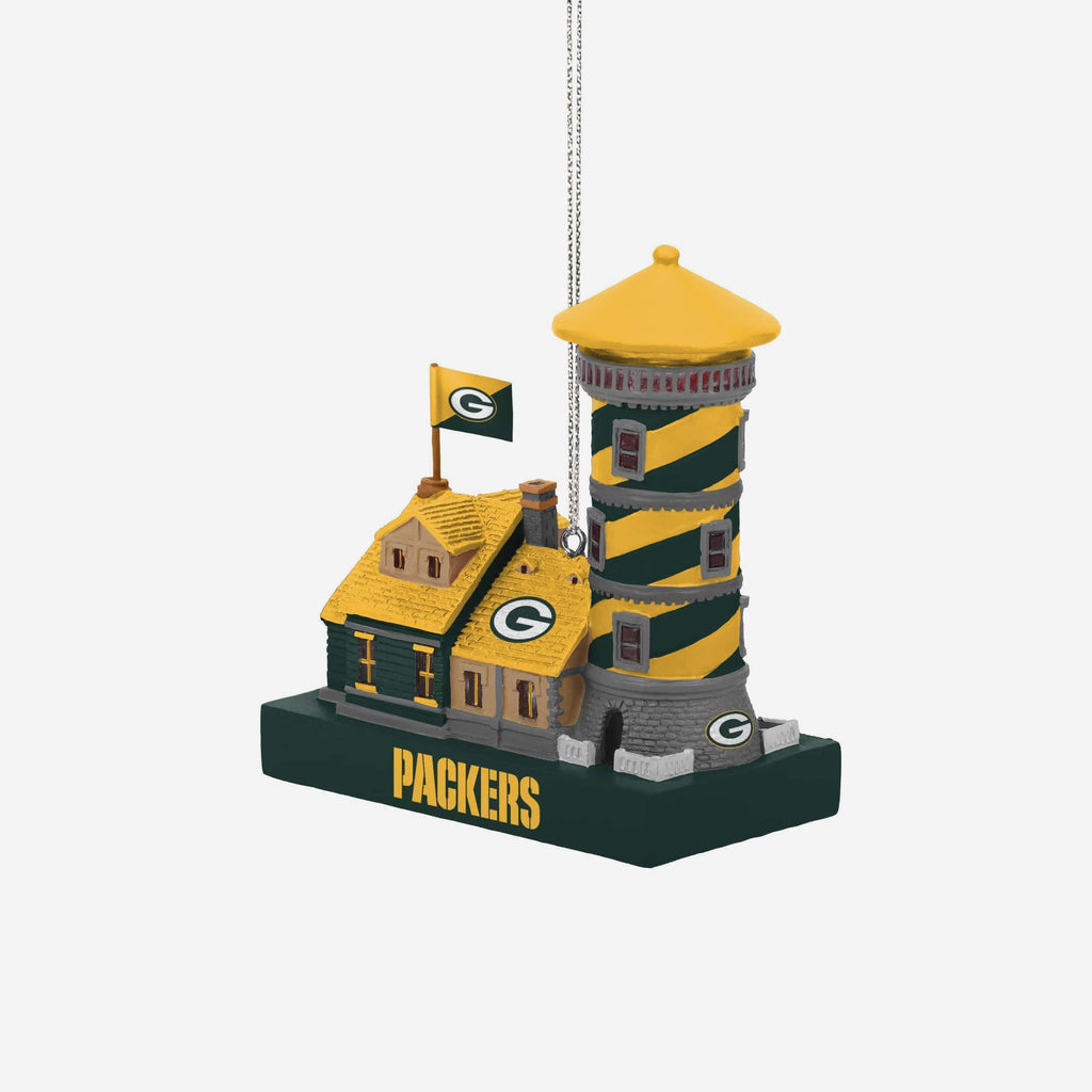 Green Bay Packers Light Up Resin Lighthouse Ornament FOCO
