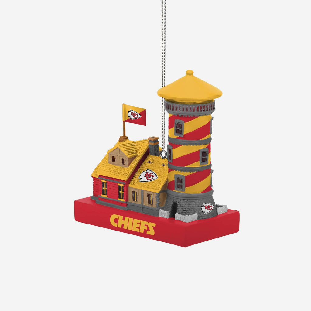 Kansas City Chiefs Light Up Resin Lighthouse Ornament FOCO