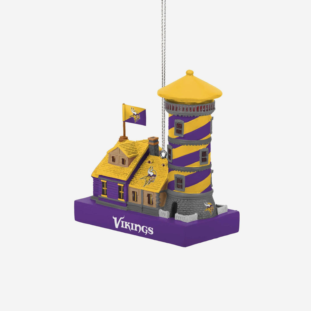 Minnesota Vikings Light Up Resin Lighthouse Ornament FOCO