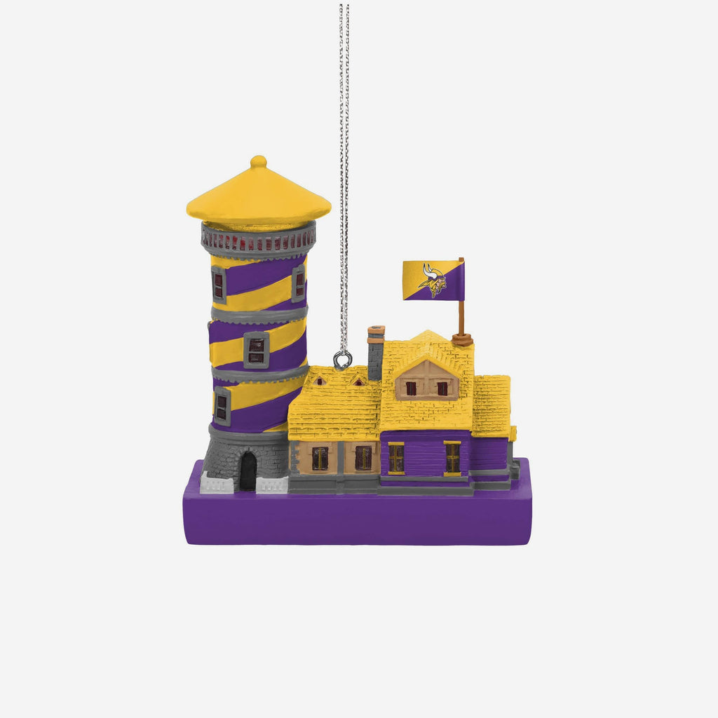 Minnesota Vikings Light Up Resin Lighthouse Ornament FOCO