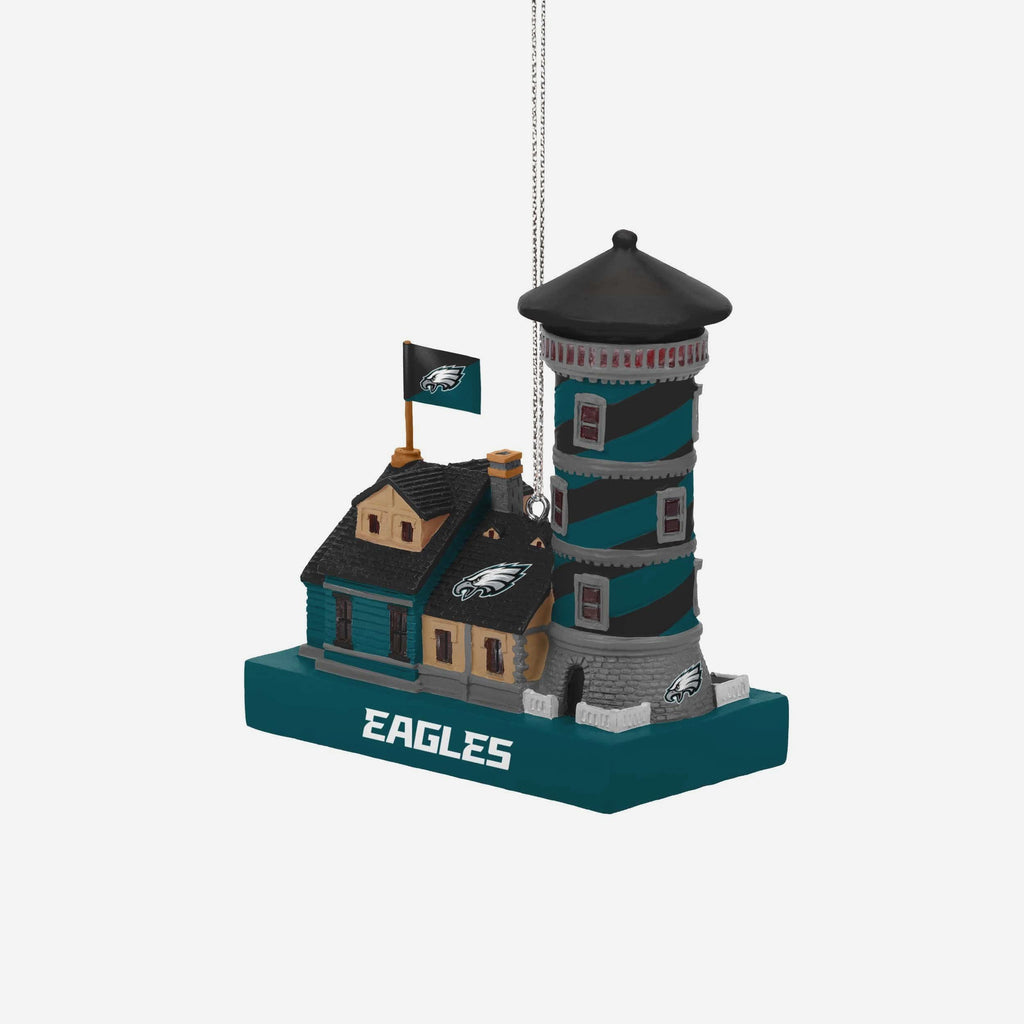 Philadelphia Eagles Light Up Resin Lighthouse Ornament FOCO