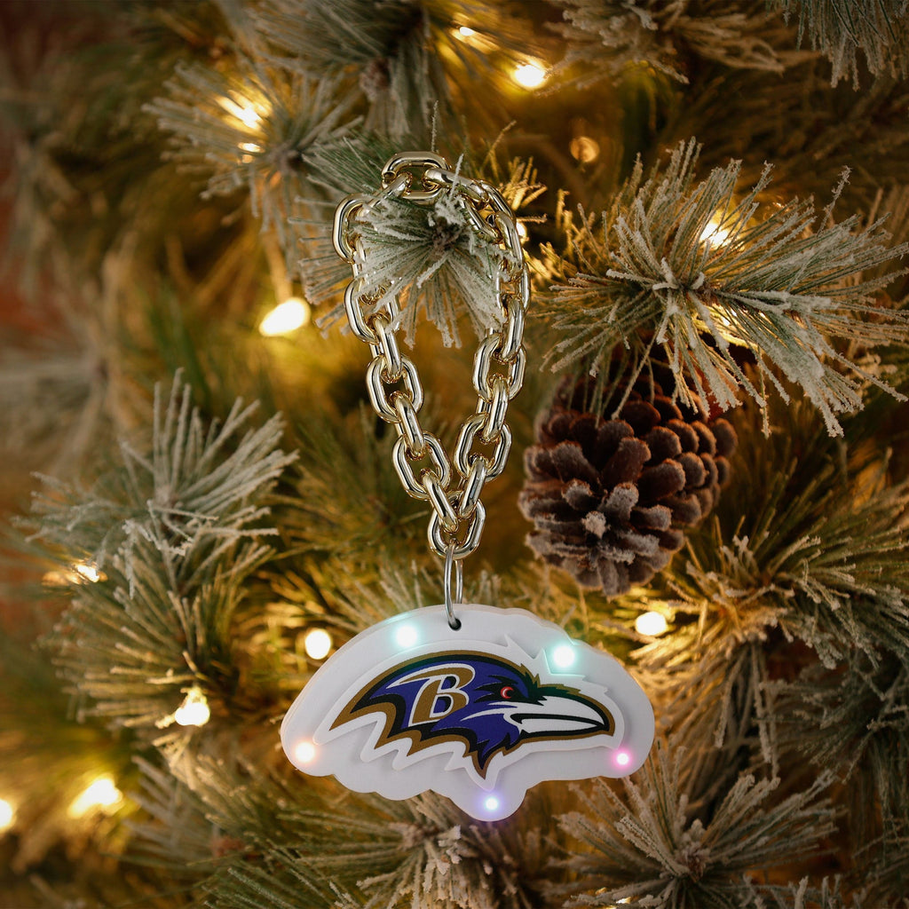 Baltimore Ravens Big Logo Light Up Chain Ornament FOCO