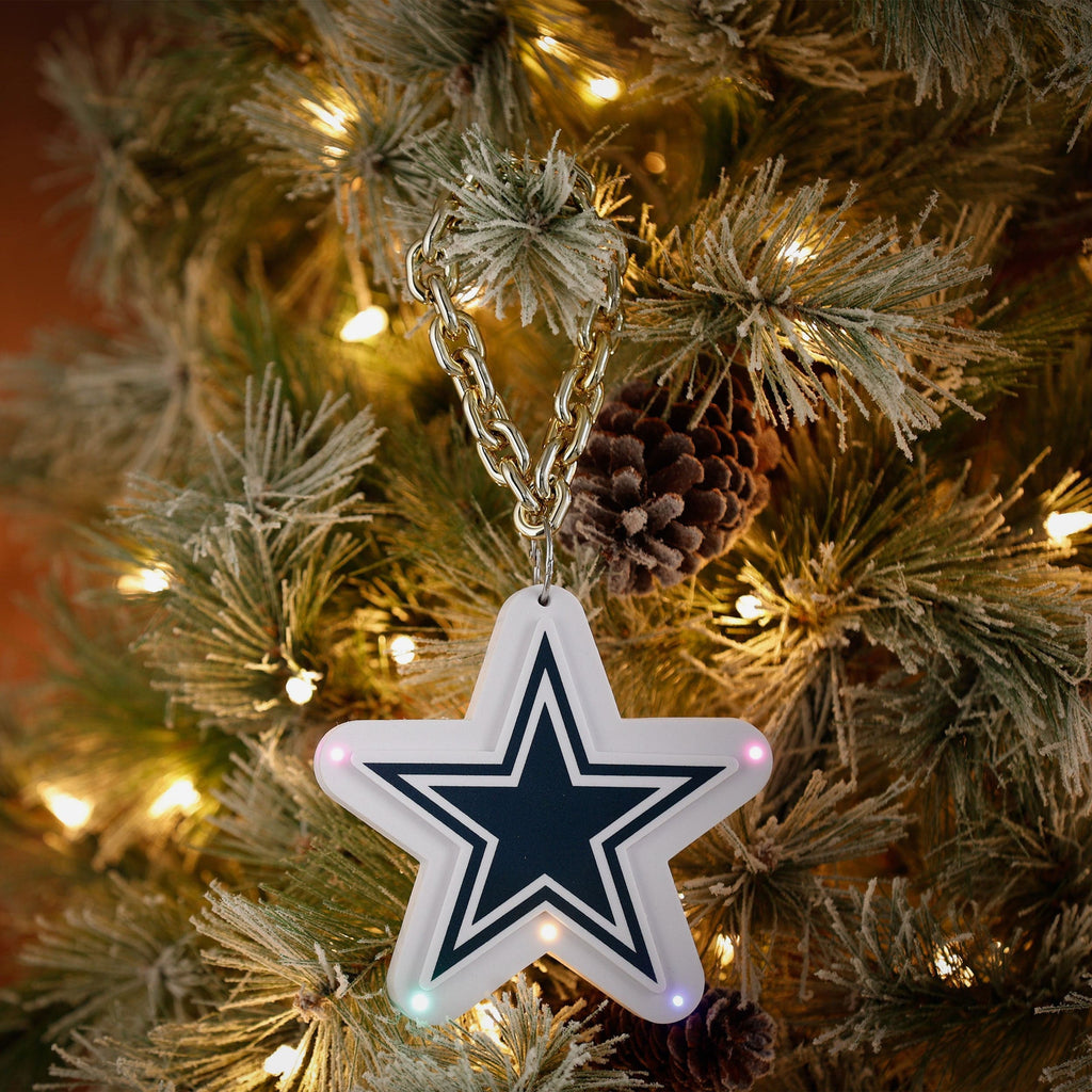 Dallas Cowboys Big Logo Light Up Chain Ornament FOCO