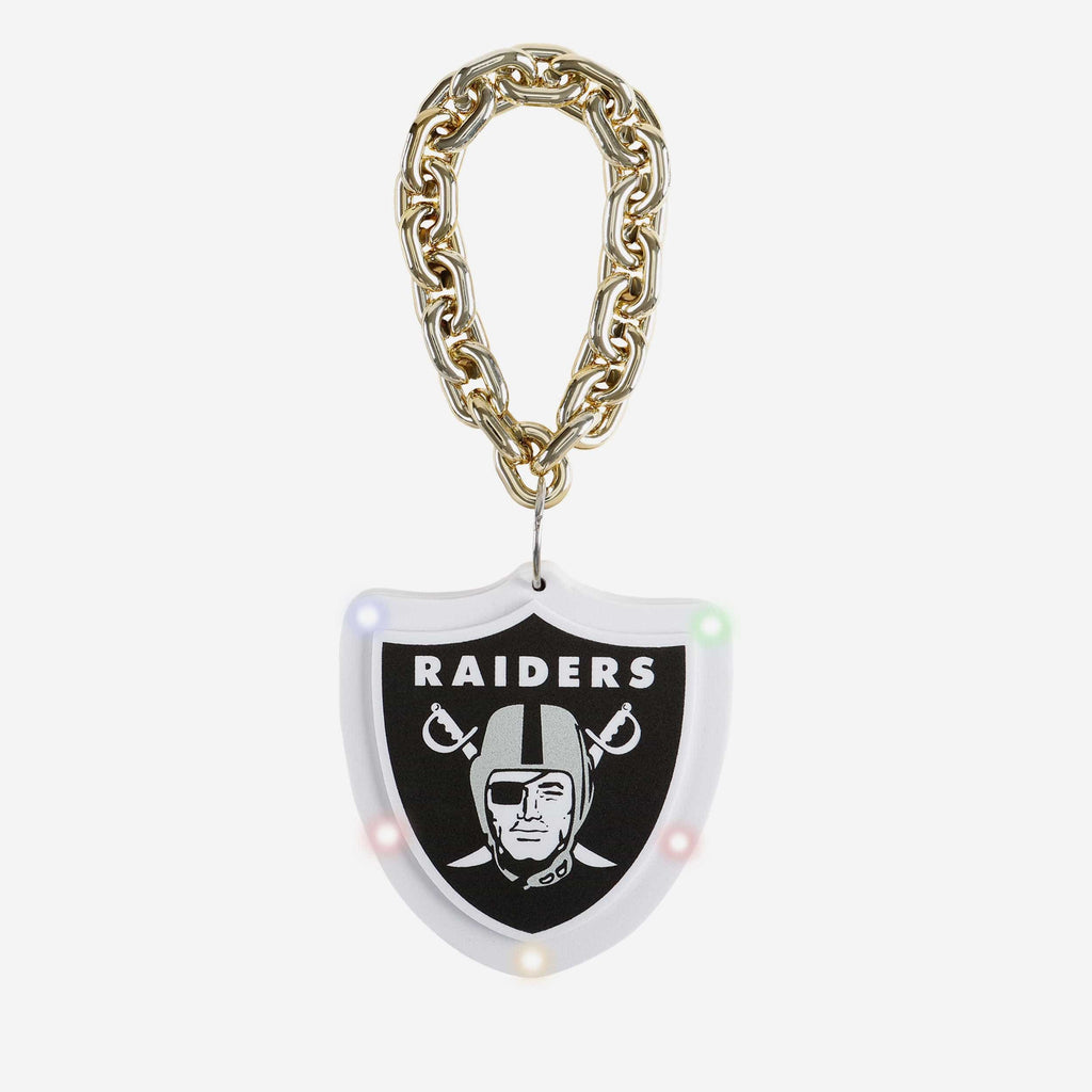 Las Vegas Raiders Big Logo Light Up Chain Ornament FOCO