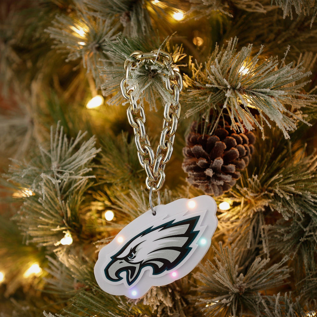 Philadelphia Eagles Big Logo Light Up Chain Ornament FOCO