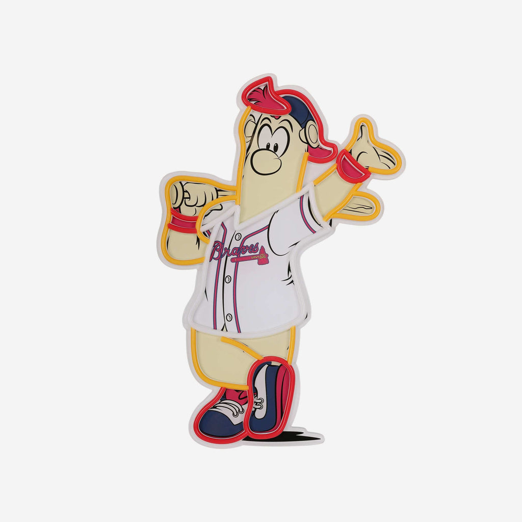 Blooper Atlanta Braves LED Neon Light Up Mascot Sign FOCO