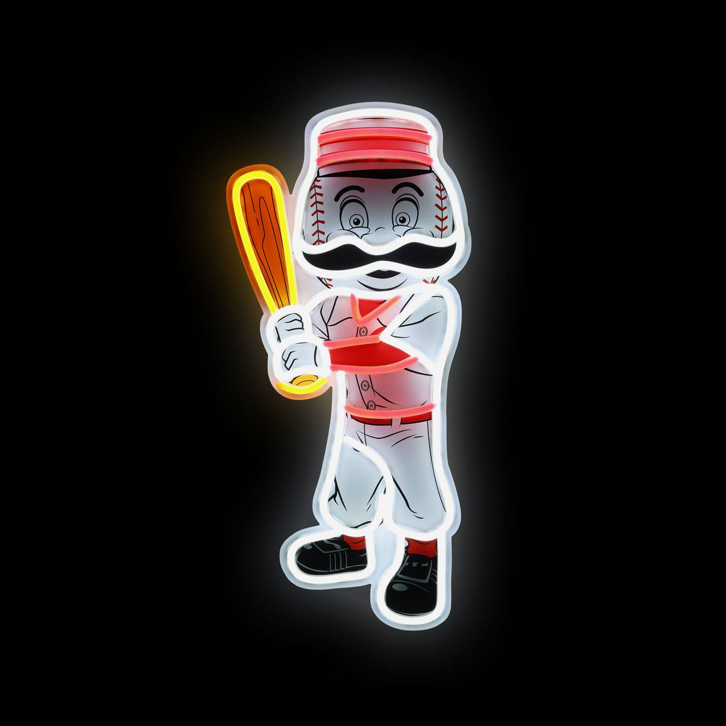 Mr Redlegs Cincinnati Reds LED Neon Light Up Mascot Sign FOCO