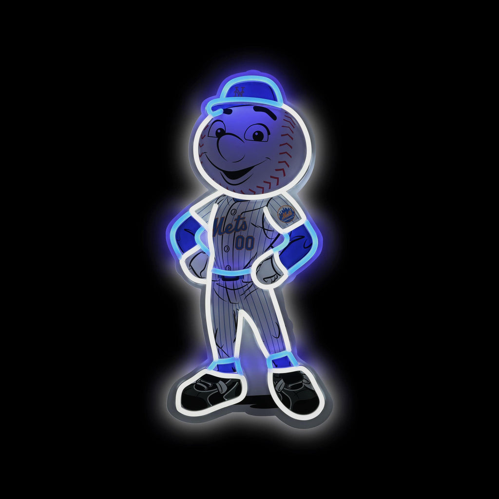 Mr Met New York Mets LED Neon Light Up Mascot Sign FOCO