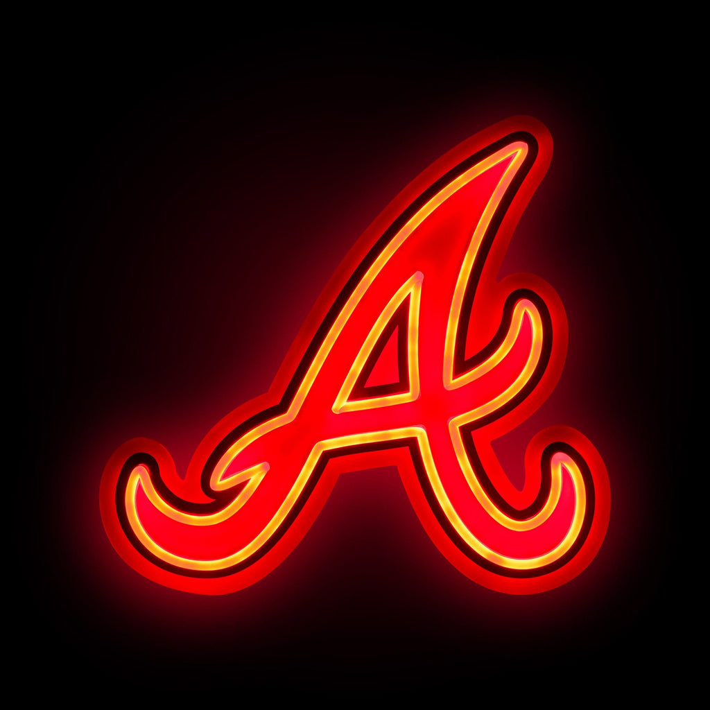 Atlanta Braves LED Neon Light Up Team Logo Sign FOCO