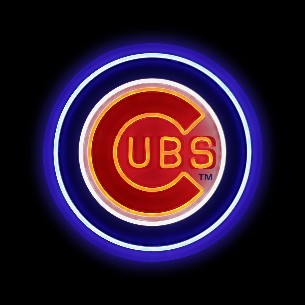 Chicago Cubs LED Neon Light Up Team Logo Sign FOCO