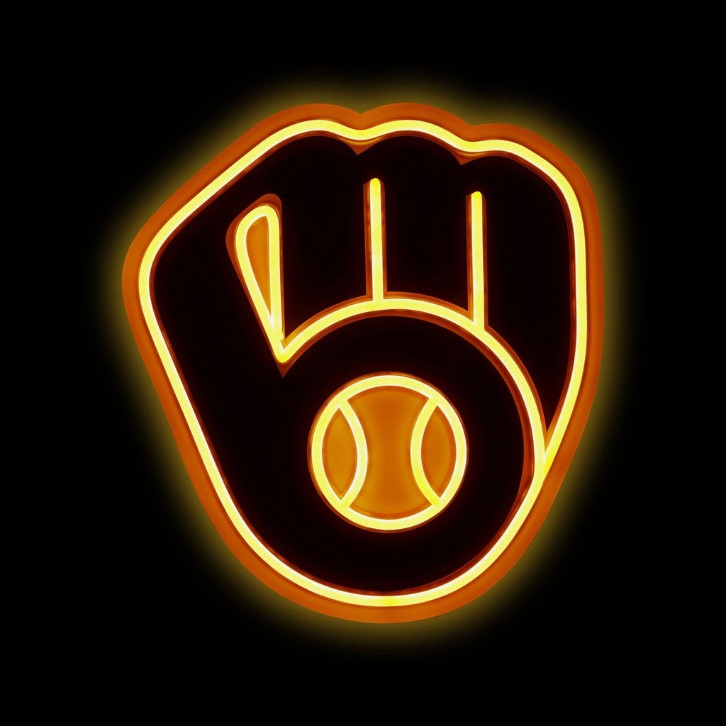 Milwaukee Brewers LED Neon Light Up Team Logo Sign FOCO