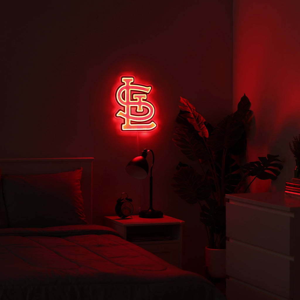St Louis Cardinals LED Neon Light Up Team Logo Sign FOCO