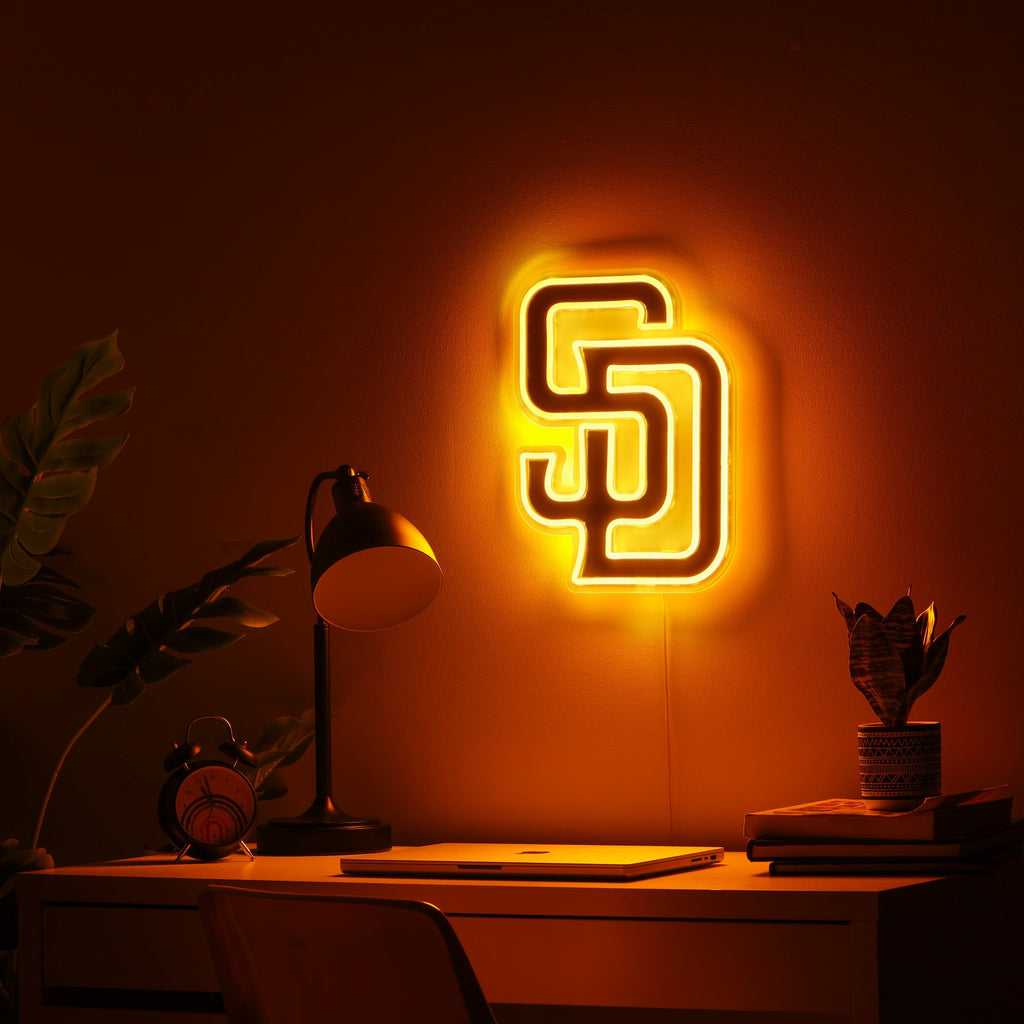 San Diego Padres LED Neon Light Up Team Logo Sign FOCO