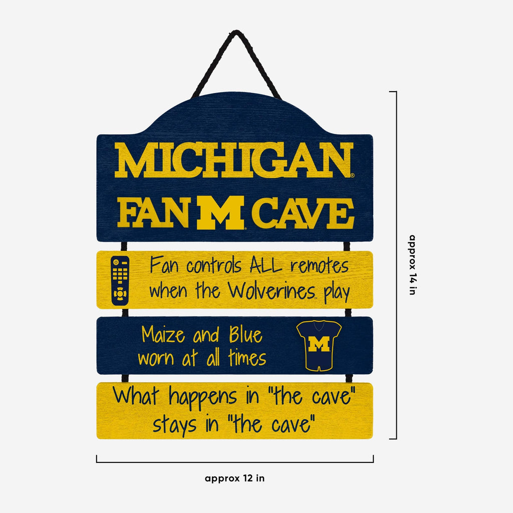 Michigan Wolverines Fancave Sign FOCO