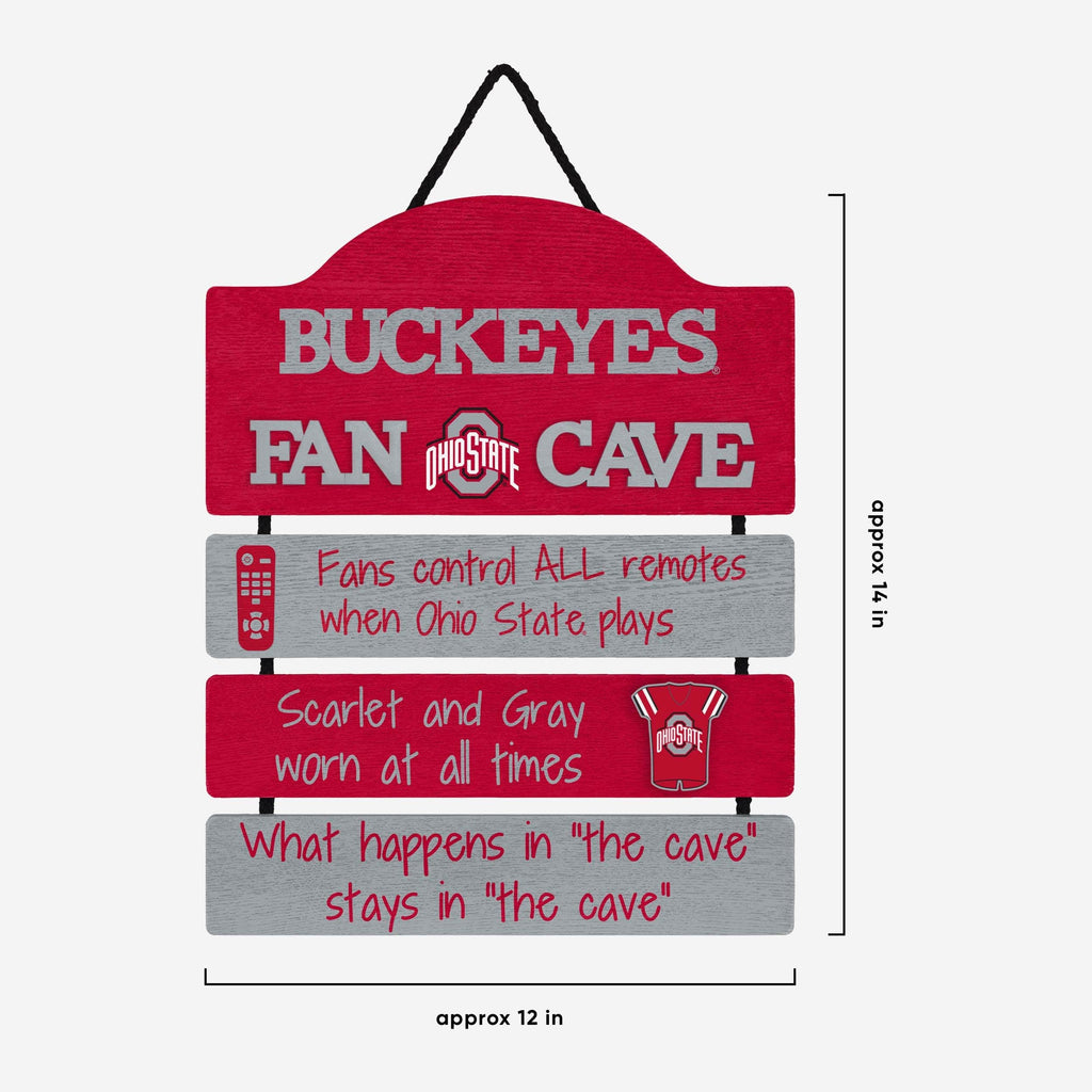 Ohio State Buckeyes Fancave Sign FOCO