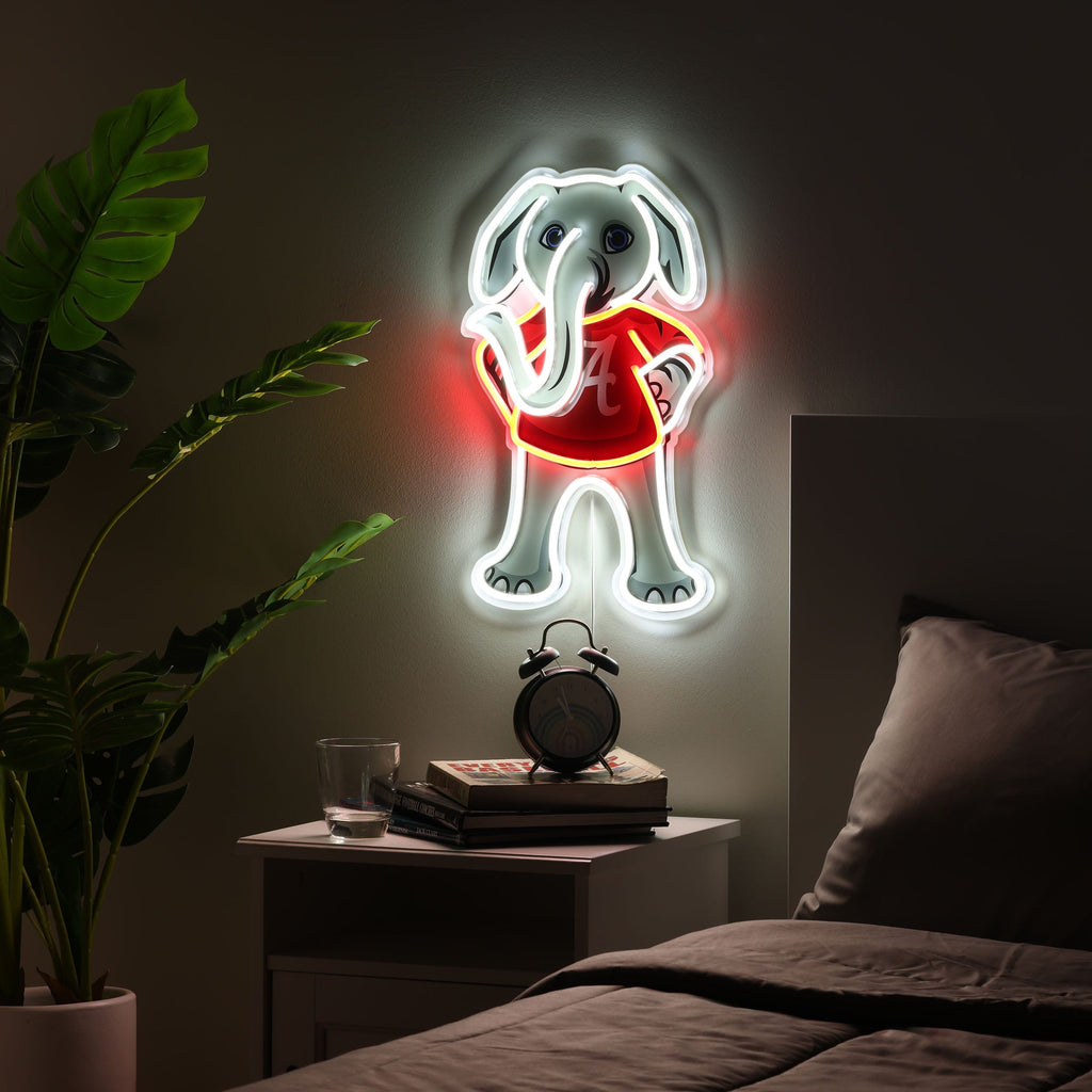 Big Al Alabama Crimson Tide LED Neon Light Up Mascot Sign FOCO