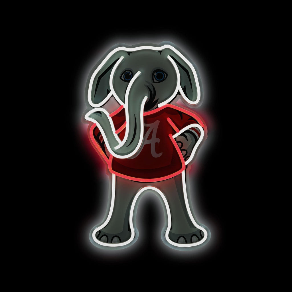 Big Al Alabama Crimson Tide LED Neon Light Up Mascot Sign FOCO
