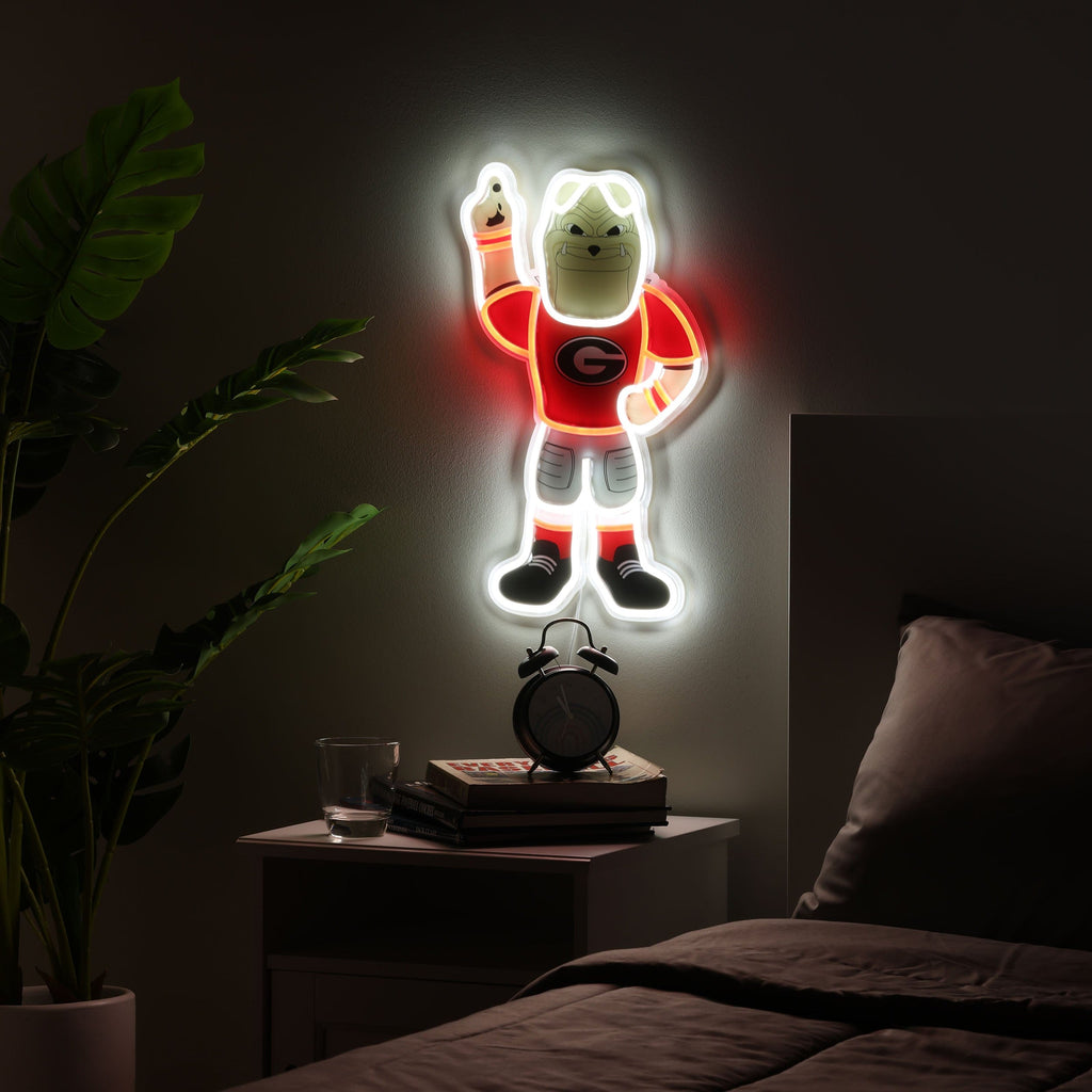 Hairy Dawg Georgia Bulldogs LED Neon Light Up Mascot Sign FOCO