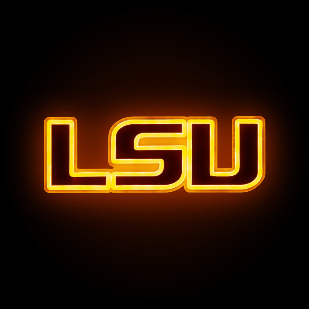 LSU Tigers LED Neon Light Up Team Logo Sign FOCO