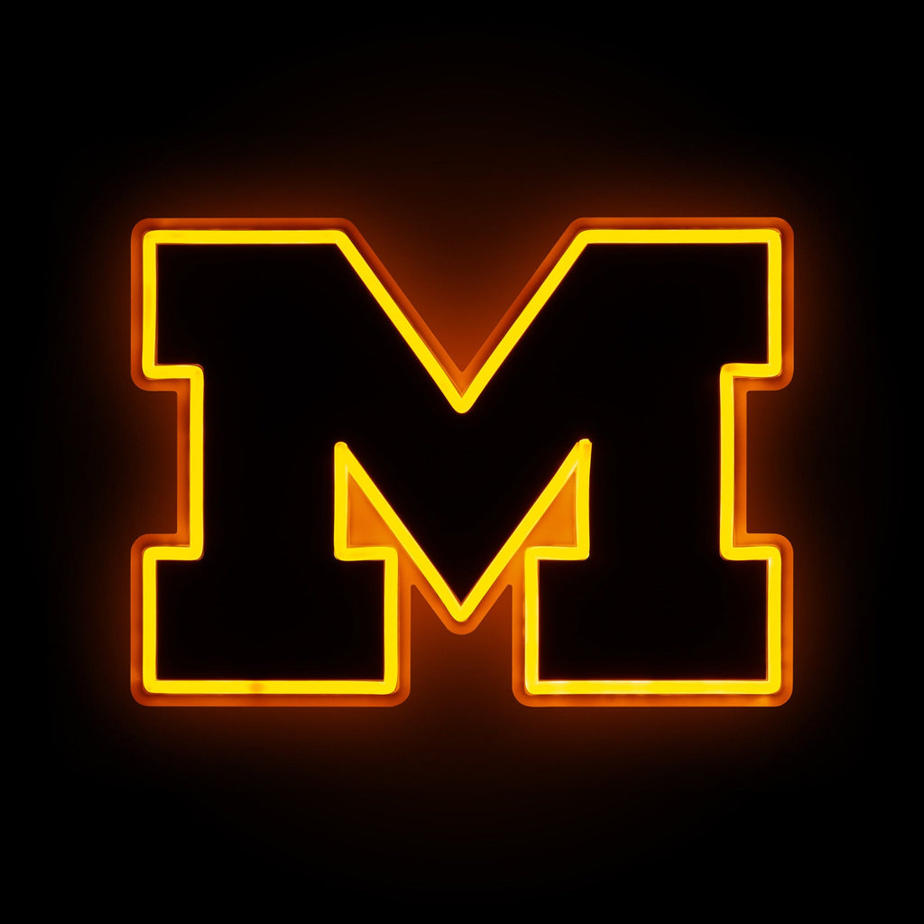 Michigan Wolverines LED Neon Light Up Team Logo Sign FOCO