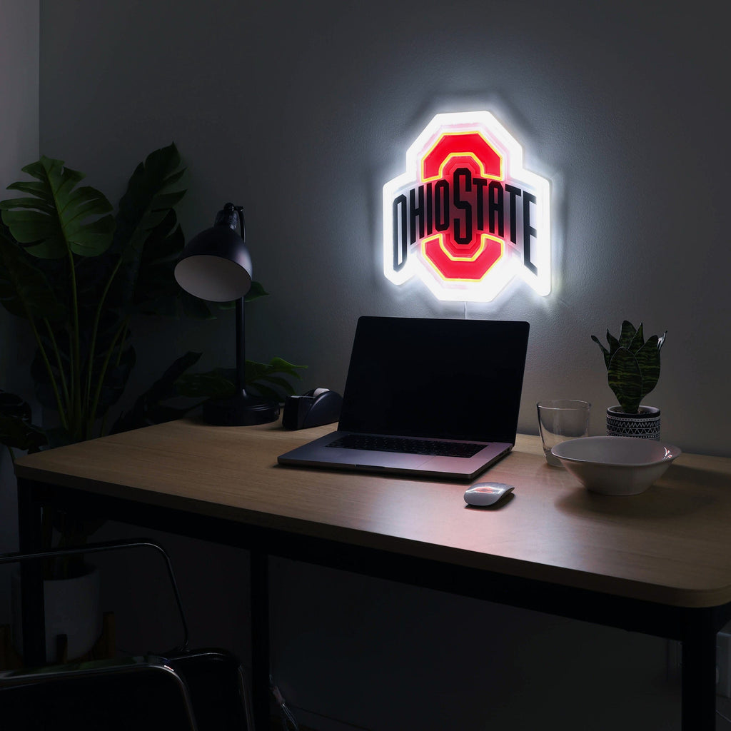 Ohio State Buckeyes LED Neon Light Up Team Logo Sign FOCO