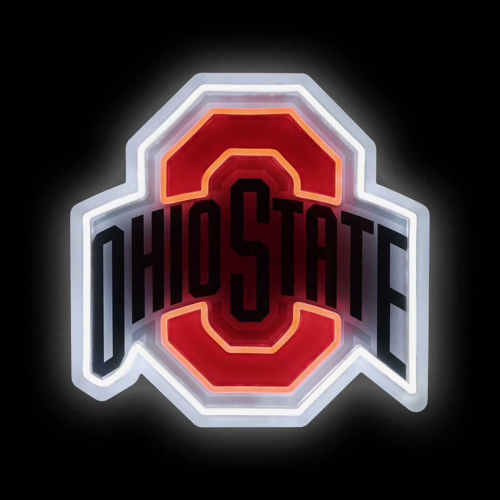Ohio State Buckeyes LED Neon Light Up Team Logo Sign FOCO