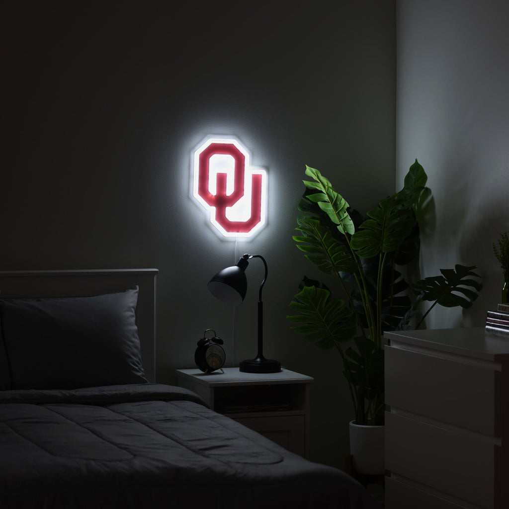 Oklahoma Sooners LED Neon Light Up Team Logo Sign FOCO