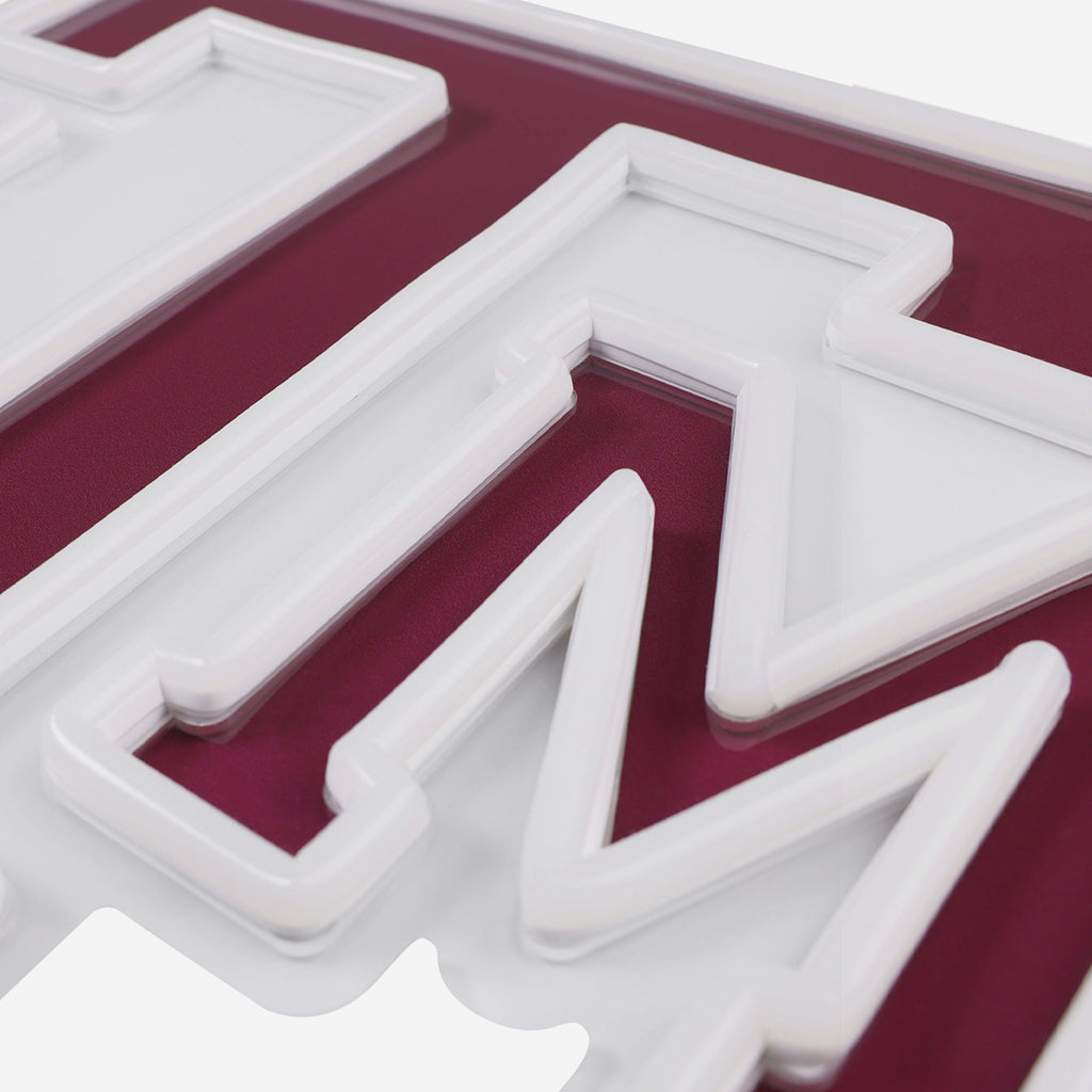 Texas A&M Aggies LED Neon Light Up Team Logo Sign FOCO