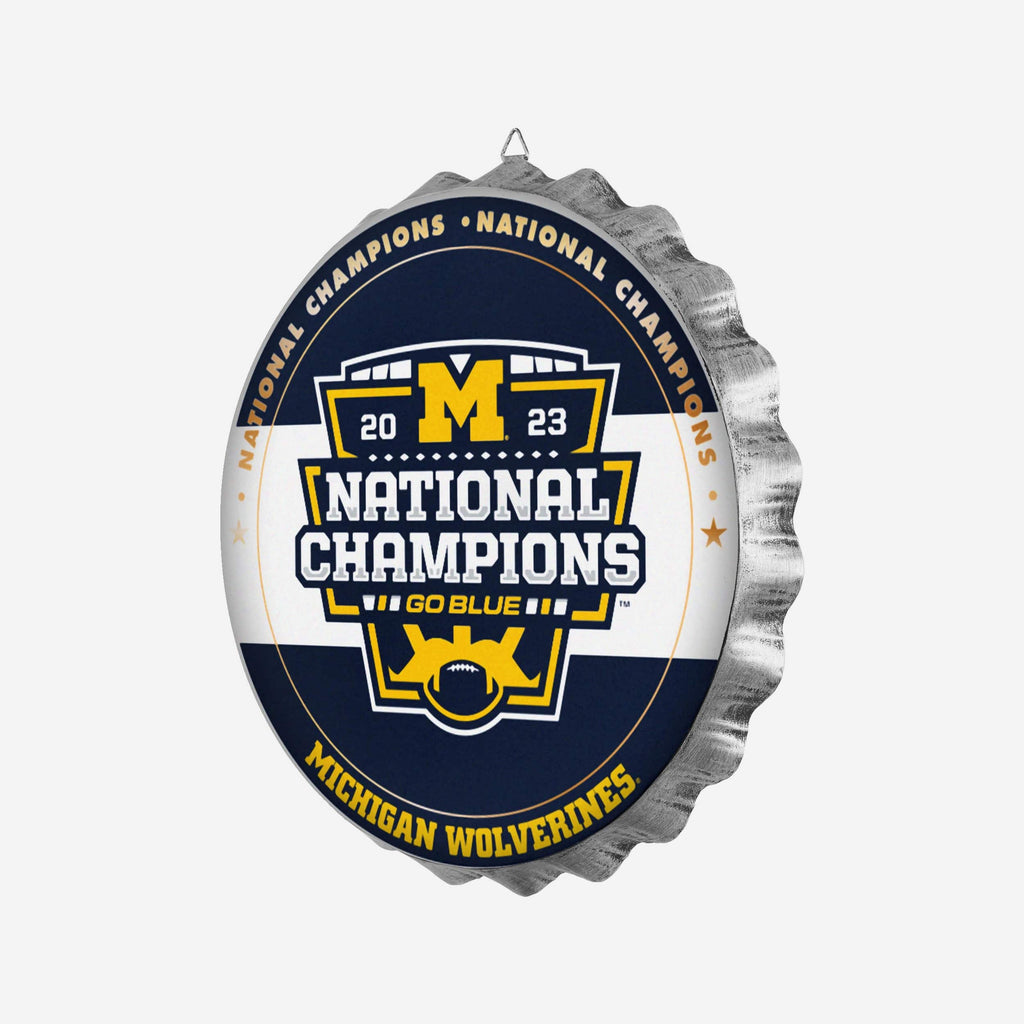 Michigan Wolverines 2023 Football National Champions Bottlecap Sign FOCO