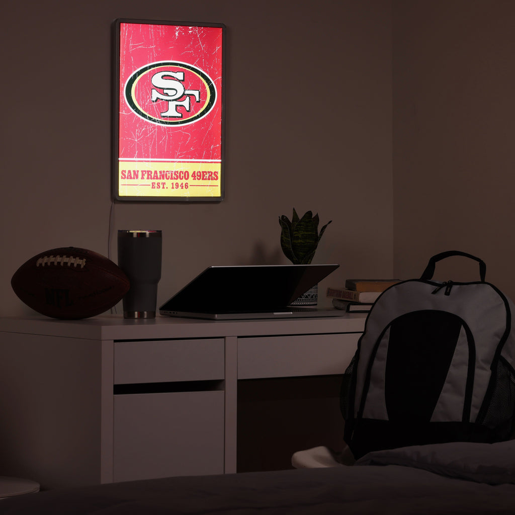 San Francisco 49ers Big Logo Backlit Sign FOCO